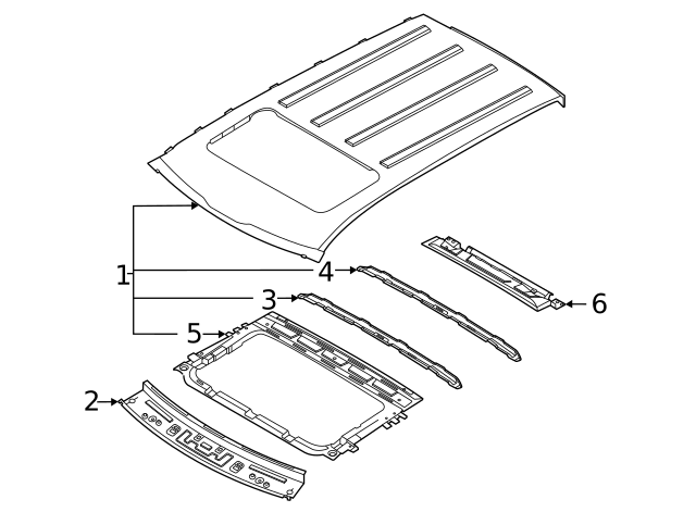 2021-2024 Kia Seltos Roof Panel 67110-Q5051 | QuirkParts