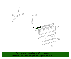 2003-2009 Lexus GX470 Lower Cladding Retainer 75734-60010 | OEM Parts ...