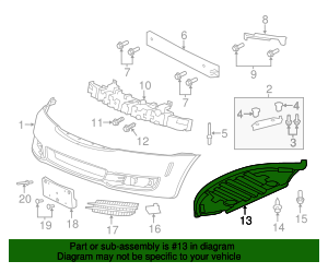92247388 - OEM GM Lower Deflector | GMPartsCenter.net | GM Parts Center