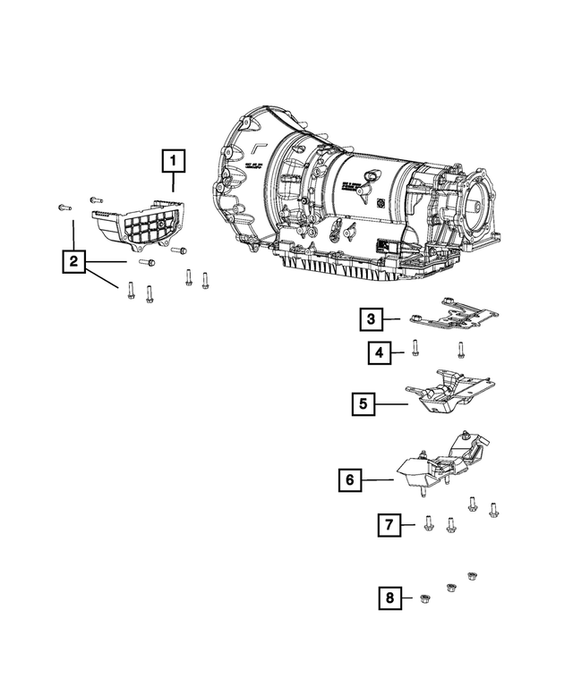 2019-2024 Ram 1500 Transmission Mount Bracket 68264798AC | Mopar Powertrain