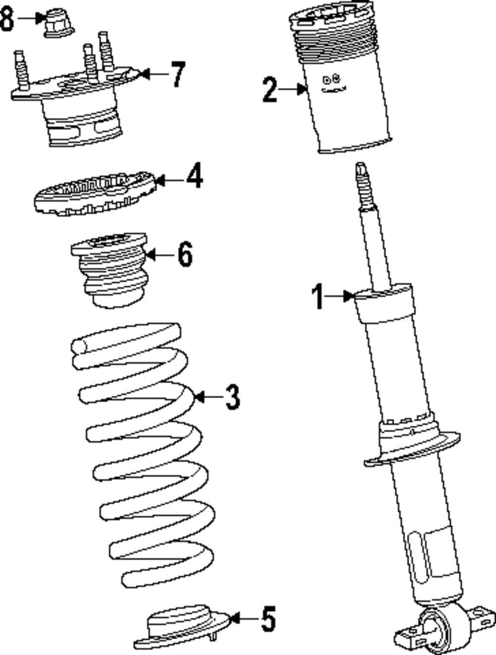 2023-2025 GM Strut 85639232 | Auto Parts Express
