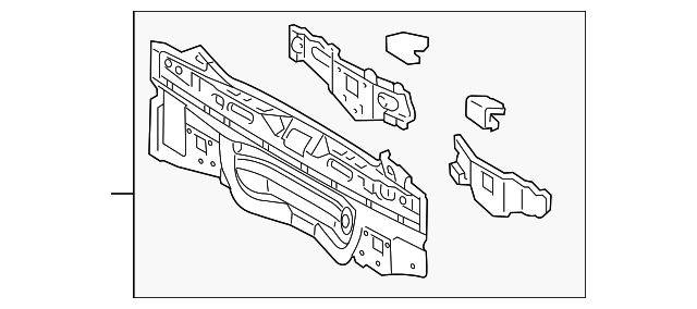 58307-47060 - Rear Body Panel - 2010-2015 Toyota | OEM Genuine Toyota Parts