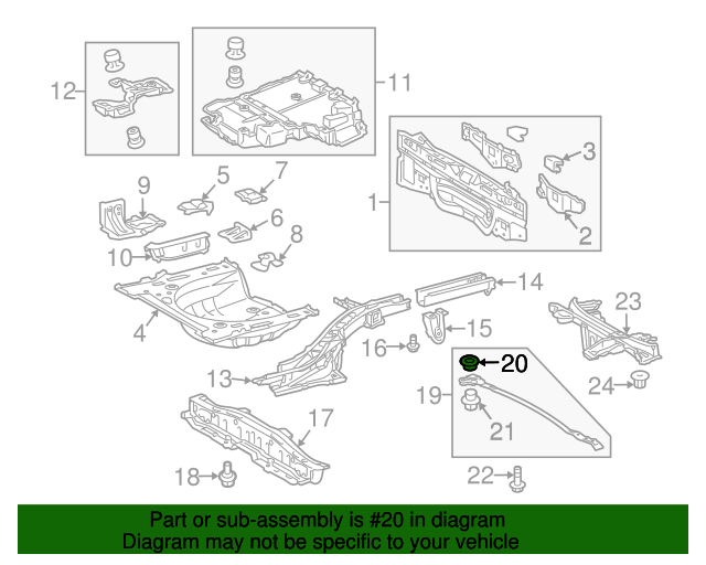 2008-2018 Toyota Rear Brace Spacer 90561-13003 | McGeorge Toyota Parts