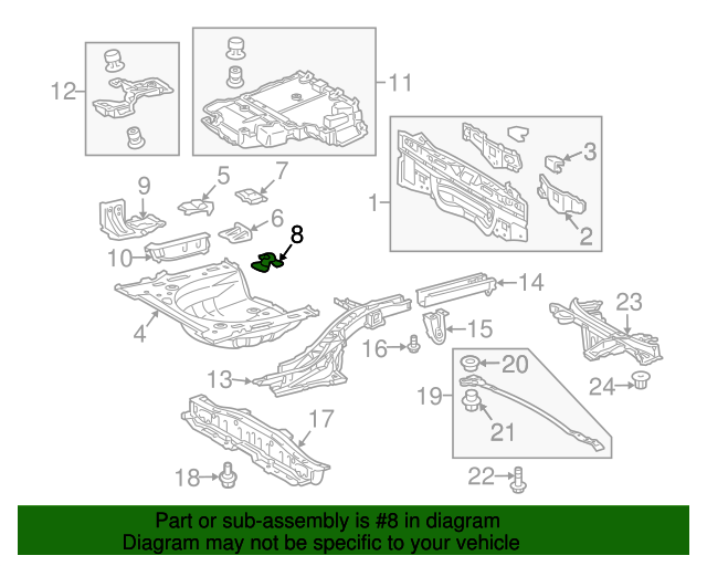 2010-2018 Toyota Spare Bracket 58351-12060 | Toyota Parts Center