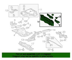 58307-47060 - Rear Body Panel - 2010-2015 Toyota | OEM Genuine Toyota Parts