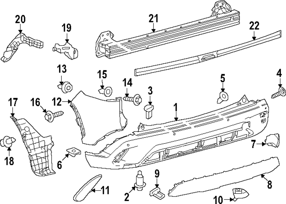 2022-2024 Toyota Corolla Cross Bumper Cover 52159-0A210 | OEM Parts Online