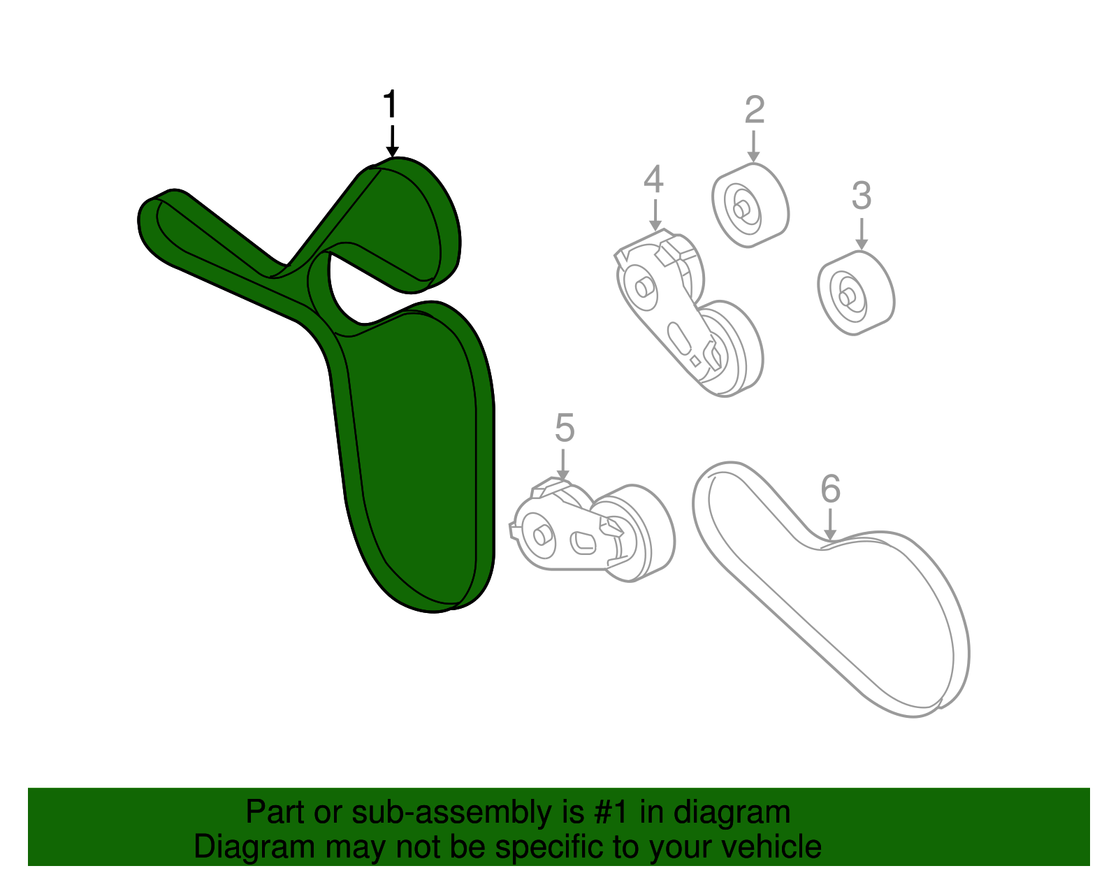 AC3Z-8620-B - 2008-2010 Ford - Serpentine Belt | My Ford Parts