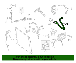 52014627AB - Heater Hose - 2014-2018 Mopar | Mopar Parts Canada