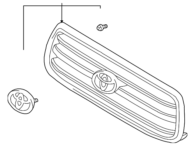 2000-2002 Toyota Tundra Grille 53100-0C050-D0 | Toyota Parts Center