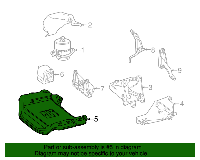 222-240-14-02 - Rear Mount 2014-2020 Mercedes-Benz | AutoNationParts.com