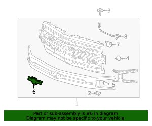 84890249 - Black Front Grille Emblem 2022-2023 Chevrolet ...