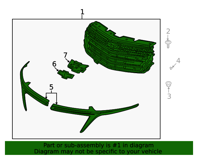 2022-2024 Chevrolet Equinox 85139692 F Grille 85573296 GM ...