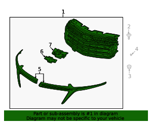 2022-2024 Chevrolet Equinox 85139692 F Grille 85573296 GM ...