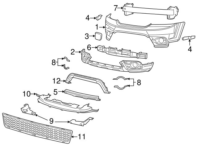 2014-2020 Dodge Journey Lower Molding 68223776AA | TascaParts.com