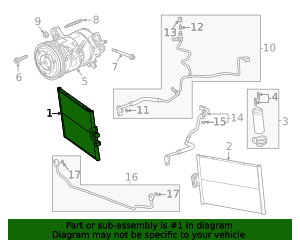 Passenger Side Air Conditioning Condenser (Replaces 85106898) 85601834 ...