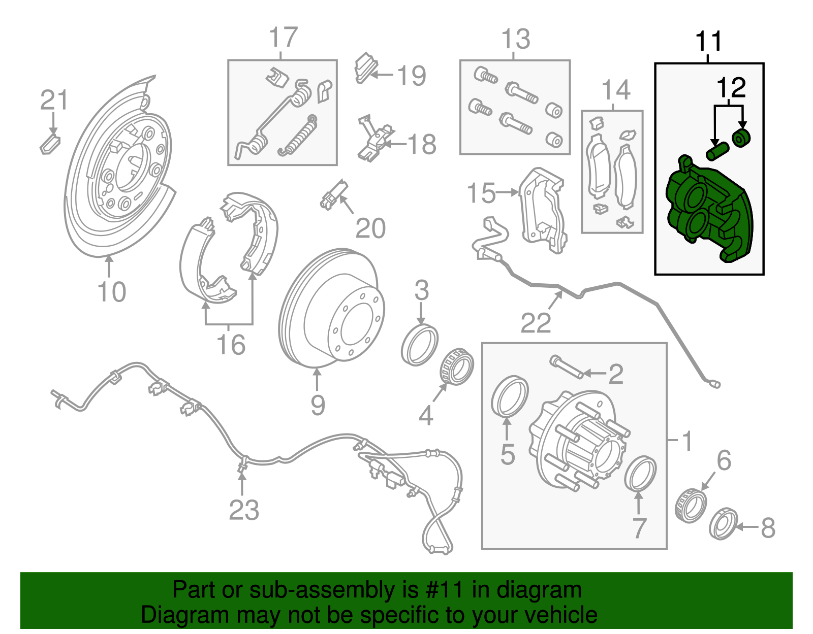 BRCF-255 - Motorcraft™ Caliper 2013-2016 Ford | Big 3 Auto Parts
