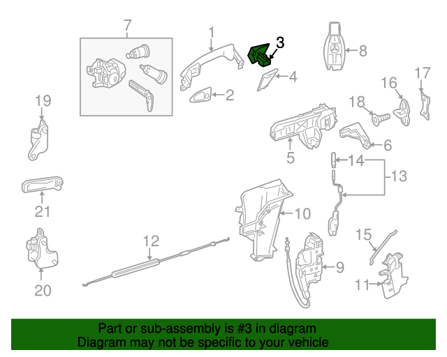 2017-2020 Mercedes-Benz Cover 204-760-04-20-7281 | MB OEM Parts