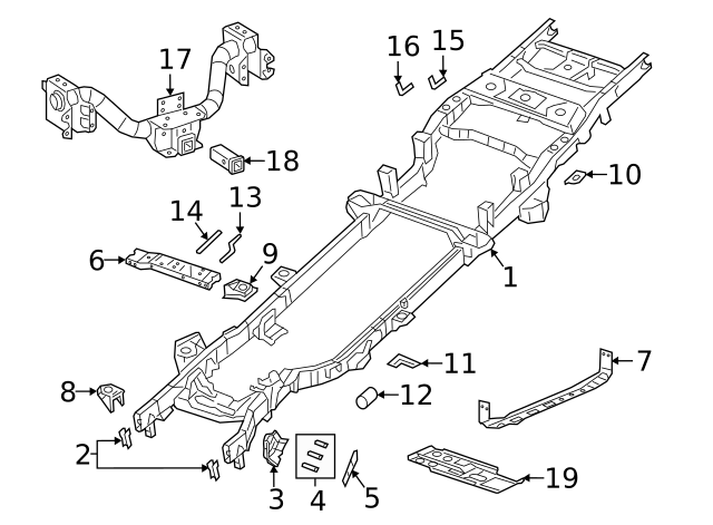 2019 Ram Front Mount Bracket - Passenger Side (RH) 68359482AB ...
