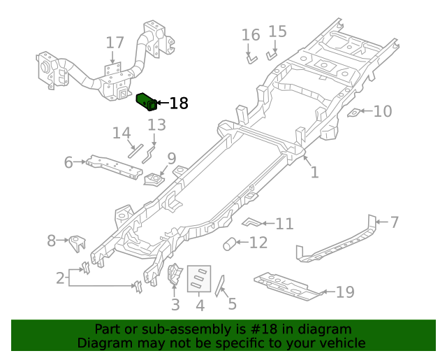 2013-2018 Ram Hitch Ball Mount Adapter 68165918AA | Mopar Estores