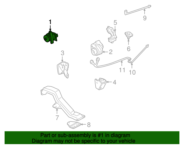 1995-2003 GM Front Mount - Passenger Side (RH) 15967994 | TascaParts.com