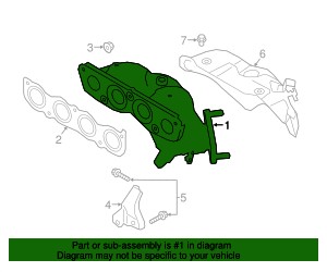28510-2EHK0 - Catalytic Converter with Integrated Exhaust Manifold 2018 ...