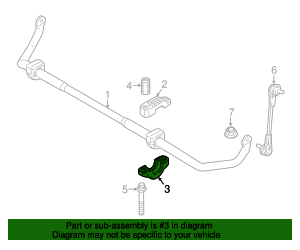 2016-2024 BMW Stabilizer support 31-35-6-861-472 | AutoNation Parts