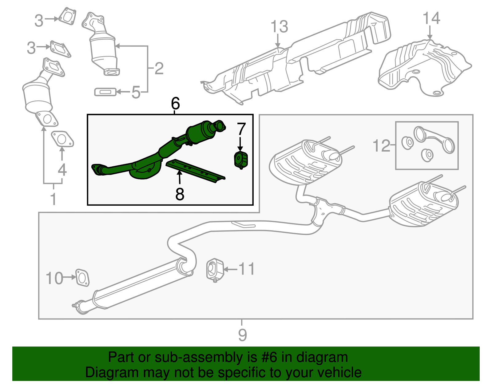 84512275 - Exhaust Front Pipe 2018-2020 Buick | Big 3 Auto Parts