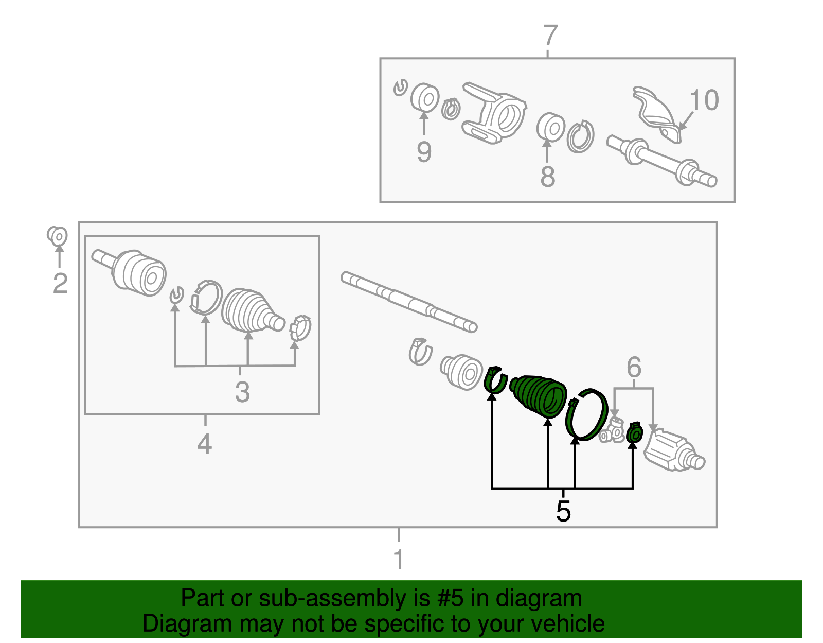 44017-TR4-A91 - 2012-2015 Honda Civic - Boot Set Inboard | All Discount ...