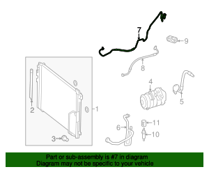 204-830-51-16 - AC Hoses 2010-2016 Mercedes-Benz | Mercedes-Benz USA Parts