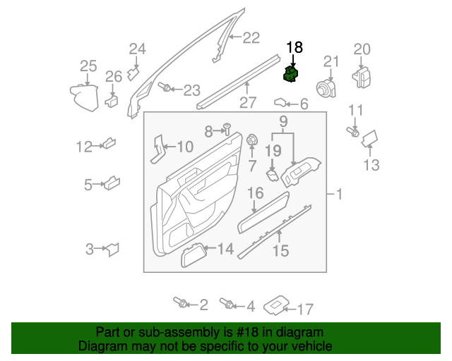 2009-2013 Lincoln Window Switch 8A5Z-14529-AA | OEM Parts Online