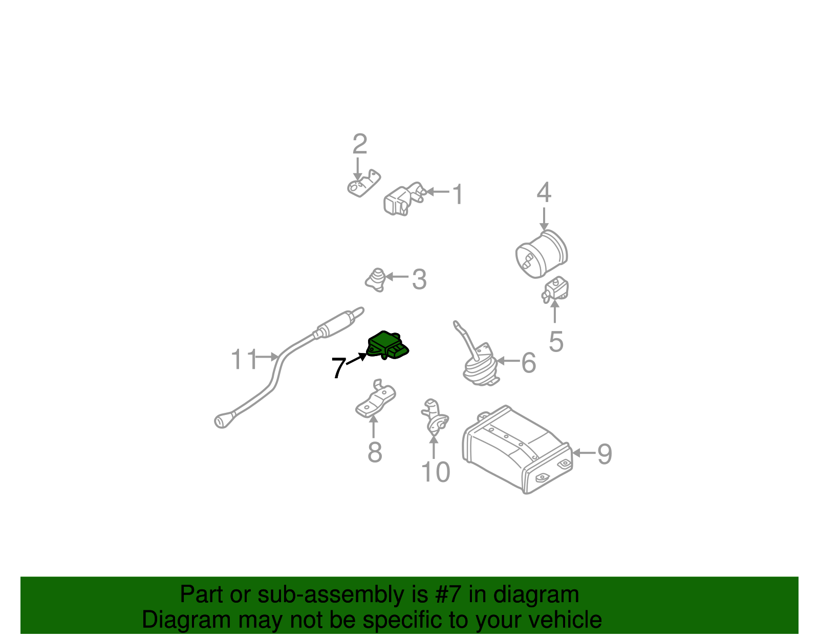 2002-2004 Nissan Manifold Absolute Pressure Sensor 22365-6S600 ...