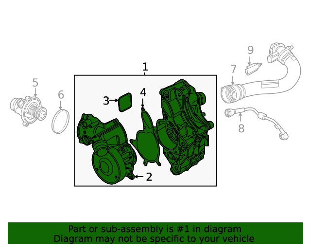 11518054857 - 2020-2023 BMW Water Pump Assembly (11-51-8-054-857) | BMW ...