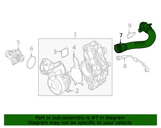 11538054852 - 2020-2024 BMW Hose & Tube Assembly (11-53-8-054-852 ...