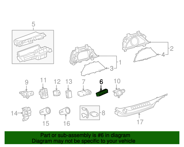2018-2023 Lexus Instrument Light Rheostat 84975-50100 | OEM Parts Online