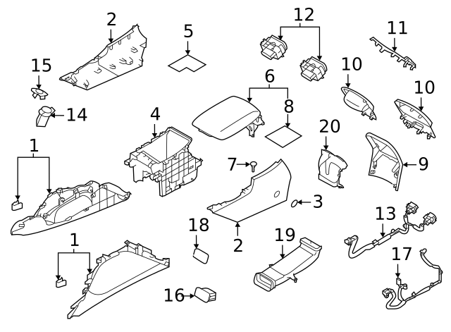 2020-2022 Subaru Compartment Box Mat 92177AN01A | Subaru Parts For You