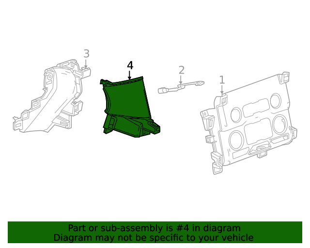 84564937 - Synthesis Driver Side Instrument Panel Lower Center Trim ...