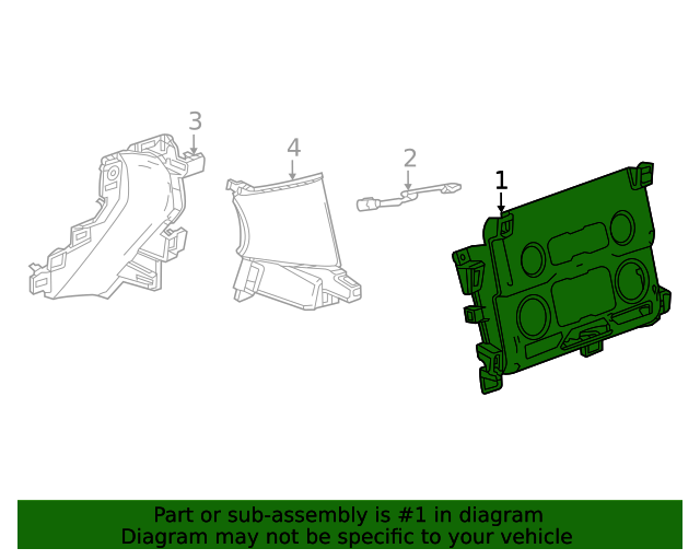 2021-2024 GM Center Bezel 84273177 GM | GMPartsDirect.com