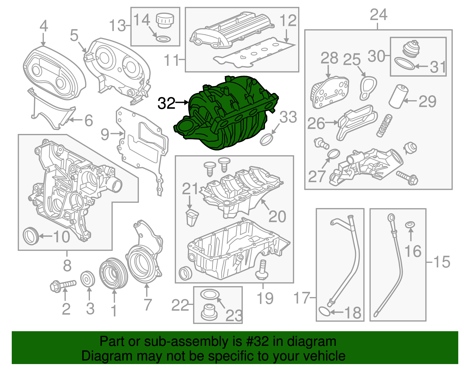 2011-2018 Chevrolet Intake Manifold Kit with Multi-Port Fuel Injector ...