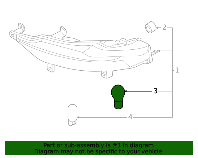 18642-21007-L - Signal Lamp Bulb - 2013-2023 Hyundai | OEM Hyundai ...