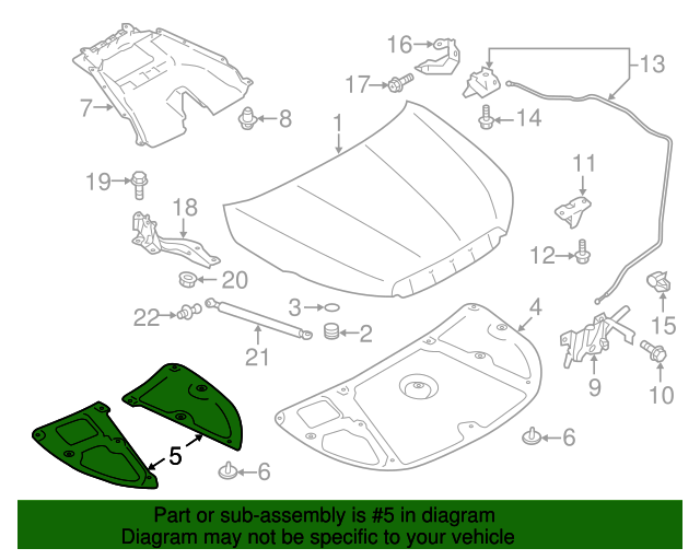 2014-2018 Subaru Forester Insulator 90815SG071 | OEM Parts Online