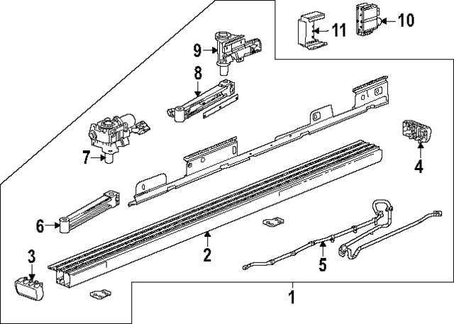 84227713 - Passenger Side Assist Step Front Extension 2016-2018 GM ...