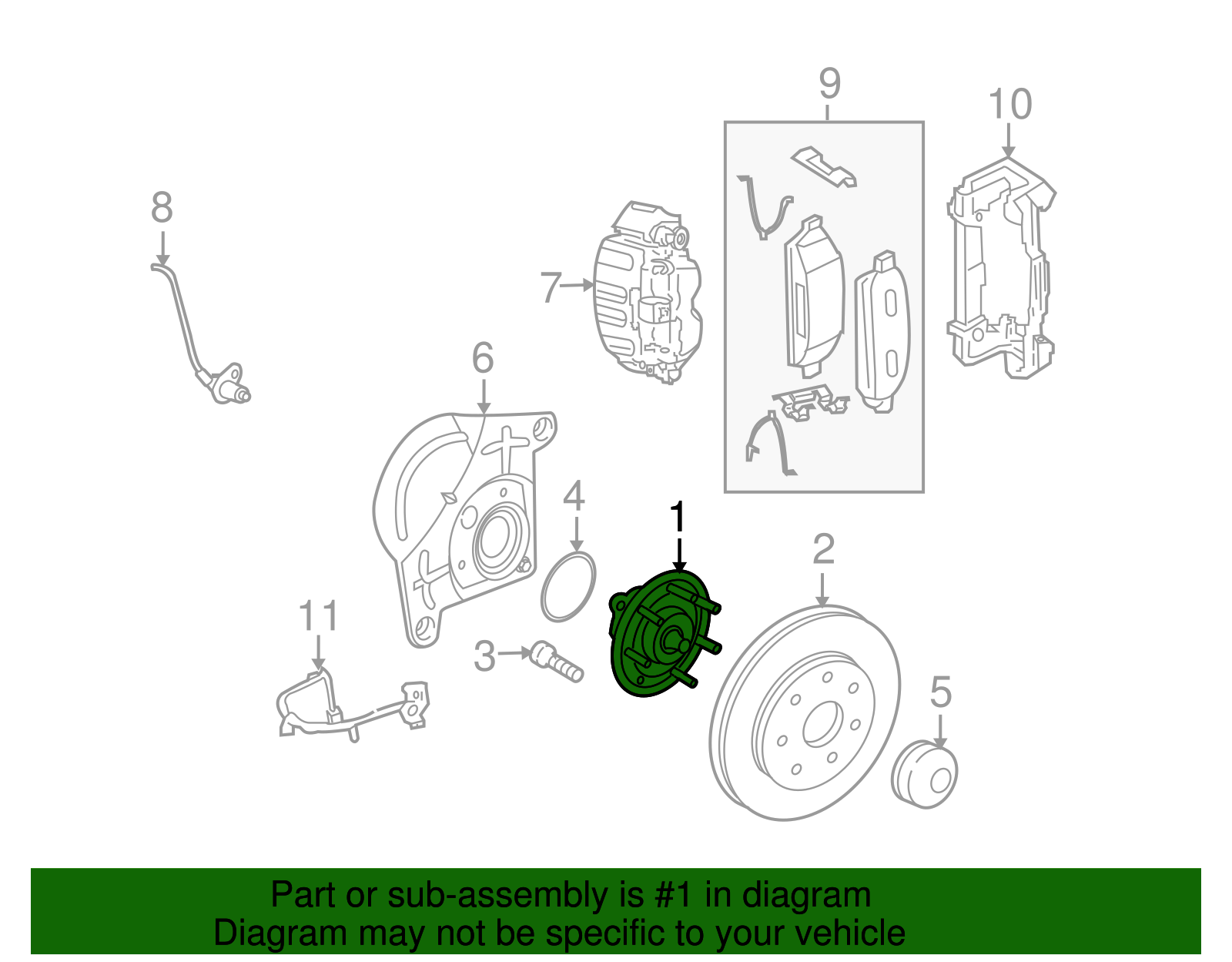 G2MZ-1104-R - 2004-2008 Ford - Hub & Bearing | My Ford Parts