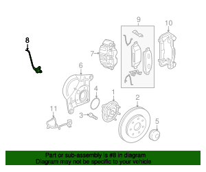 2004-2008 Ford ABS Sensor 7L3Z-2C204-AA | OEM Parts Online
