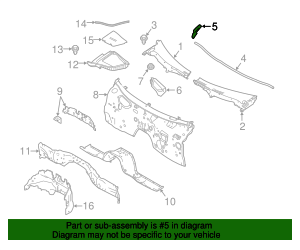 66894-5CA0A - Filler Cover 2017-2020 Infiniti Q60 | INFINITI Parts ...