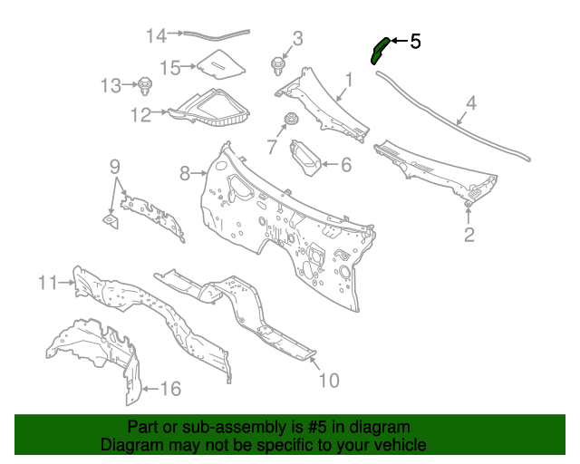 66894-5CA0A - Filler Cover 2017-2020 Infiniti Q60 | INFINITI Parts ...