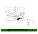 2010-2019 GM Jet Black Instrument Panel Compartment Door Latch 96965074 ...