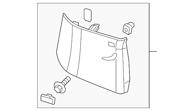 2015-2020 GM Upper Pillar Trim 23260145 | GMPartsDirect.com