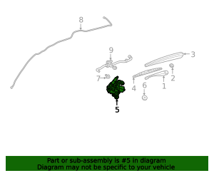 Rear Window Wiper Motor 84974228 | TascaParts.com