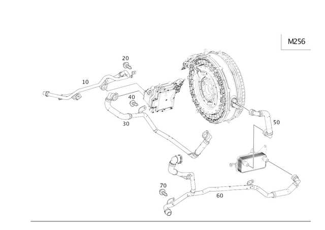 256-203-08-02 - Coolant Line 2022-2023 Mercedes-Benz E450 | Mercedes ...