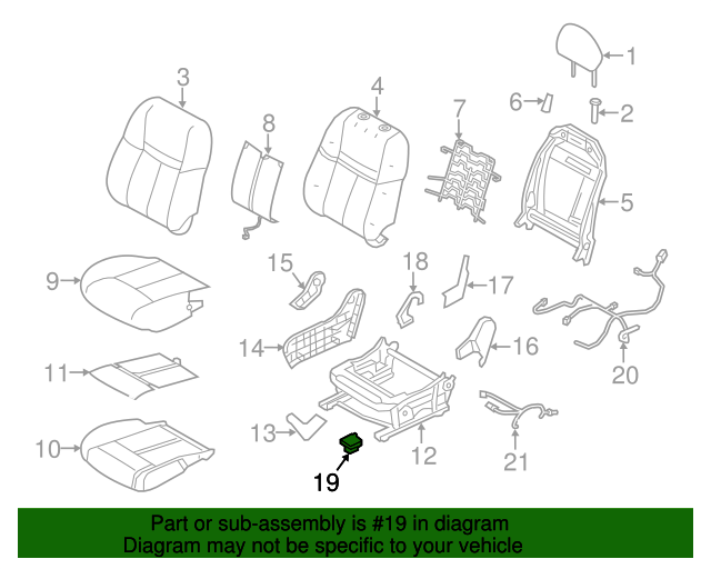98856-9TC0A | Nissan Controller Assy-Occupant Sensor - Genuine OEM ...